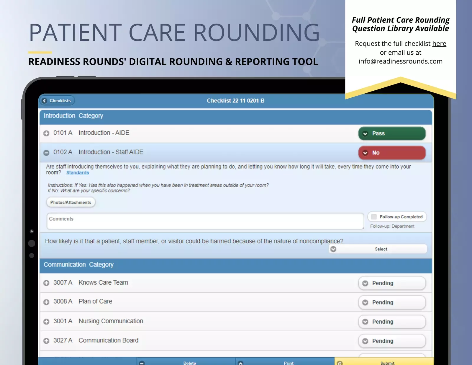 Compliance Matrix Reporting Guide | Readiness Rounds